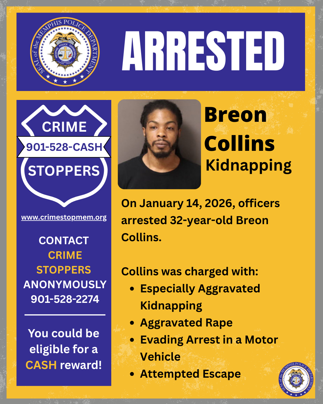 ICAC Arrest Highlights Dangers of Online Predators - Memphis Police ...